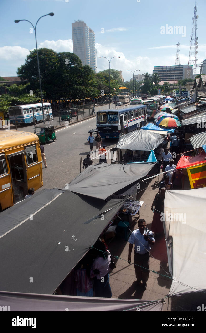 Colombo Street scene world trade towers in the background Stock Photo ...