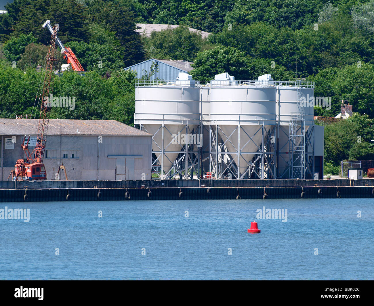 Cement factory, Truro, Cornwall Stock Photo - Alamy