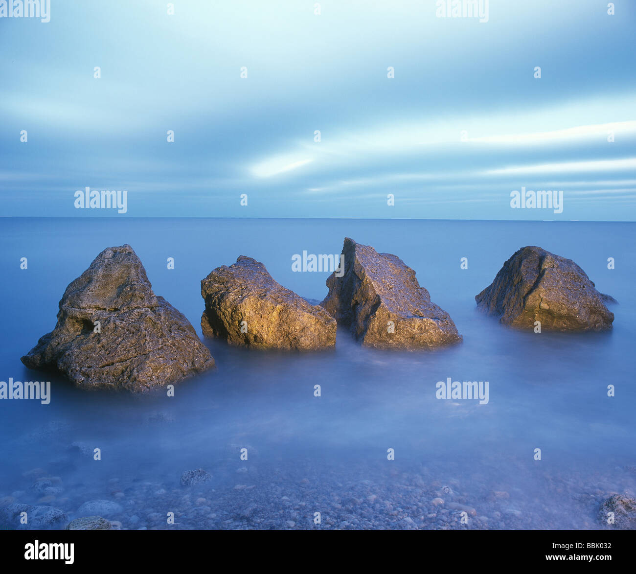 Trow Rocks near Marsden Bay along the South Tyneside coastline in the ...