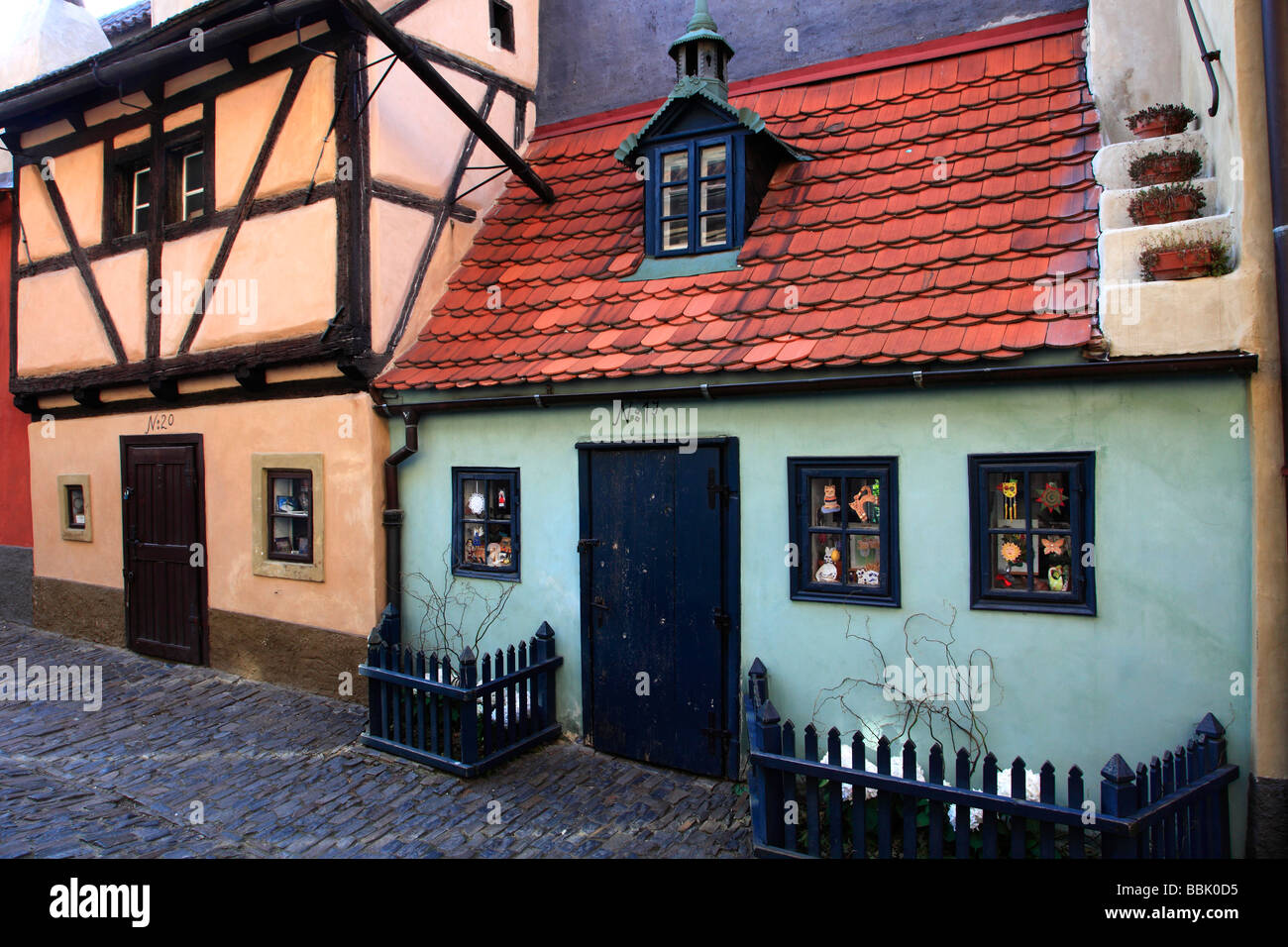 Czech Republic Prague Castle District Golden Lane Stock Photo - Alamy