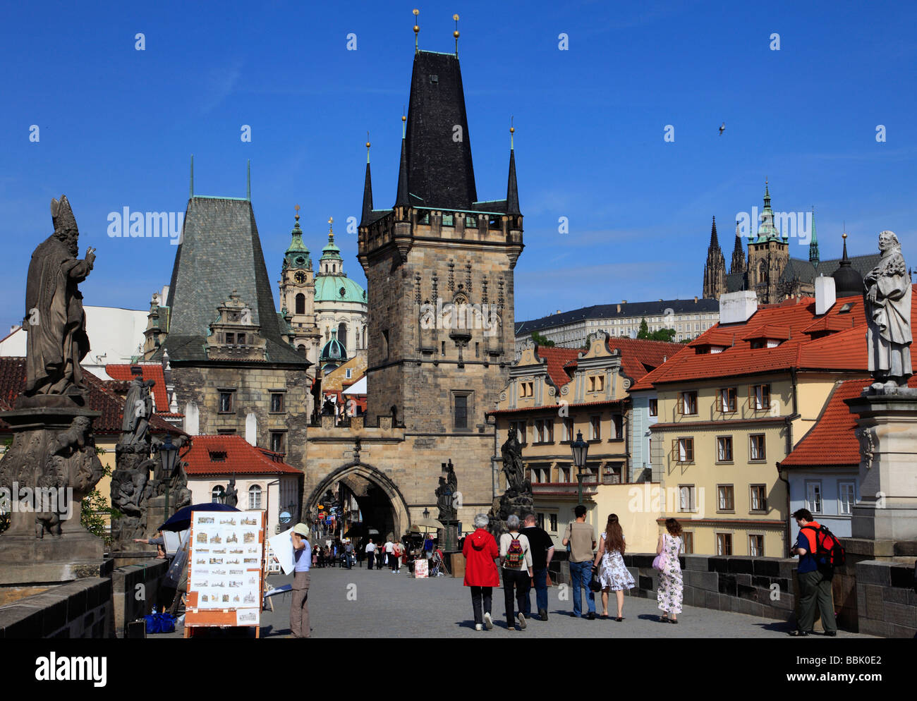 Lesser town bridge tower hi-res stock photography and images - Alamy