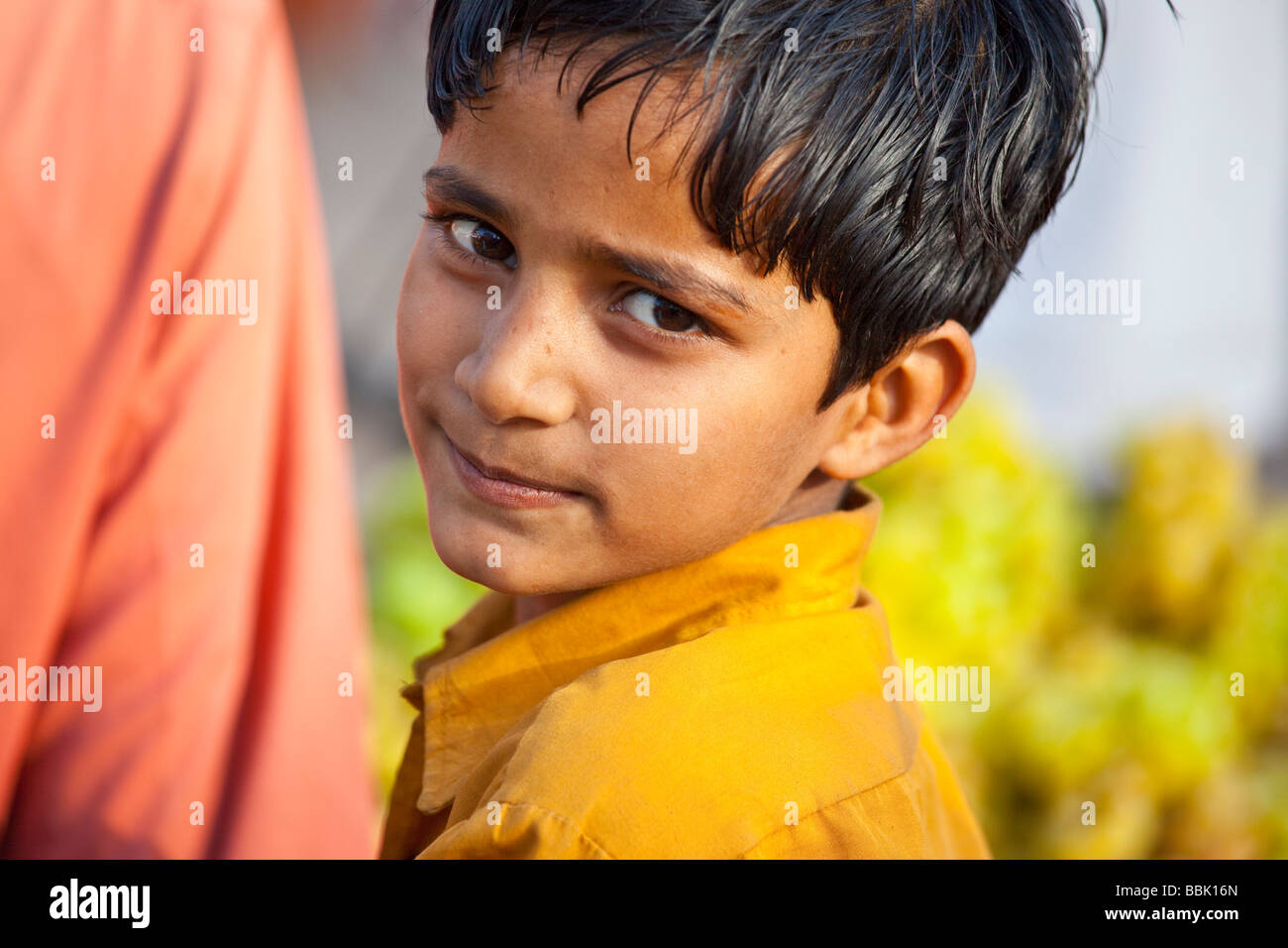 Portrait of an Indian Boy in Fatehpur Sikri India Stock Photo - Alamy