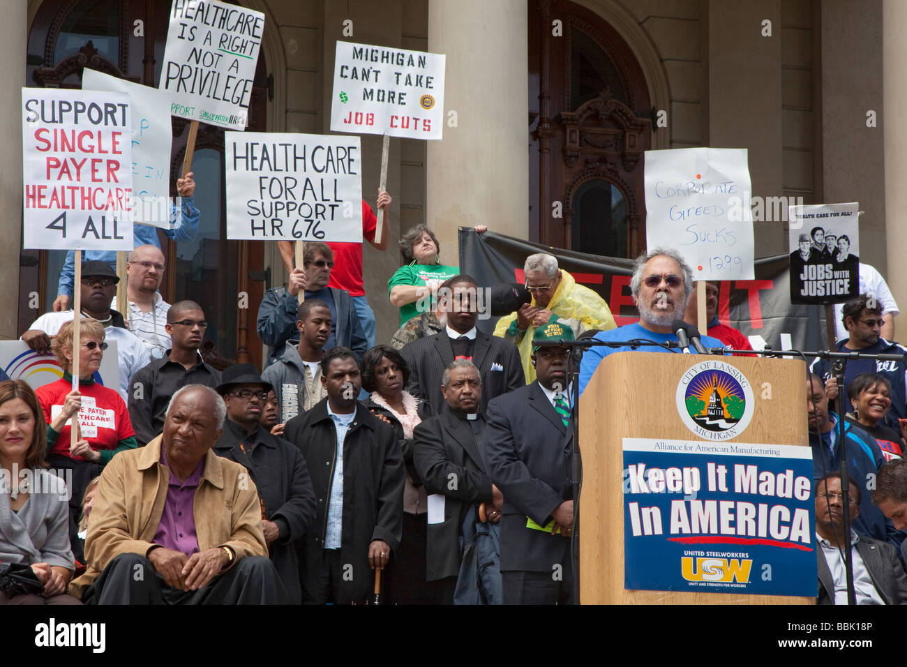 Auto worker protest jobs hi-res stock photography and images - Alamy