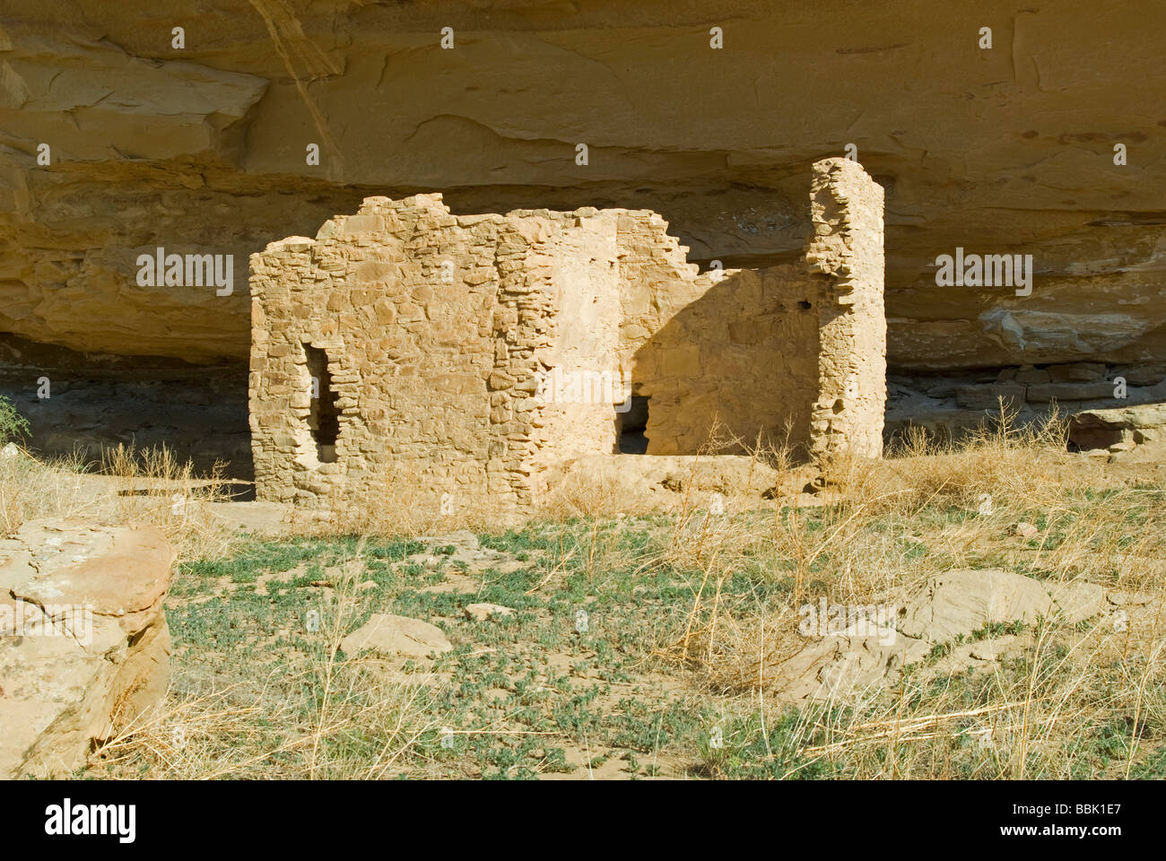 USA New Mexico Chaco Culture National Historical Park Alcove home 1150 ...
