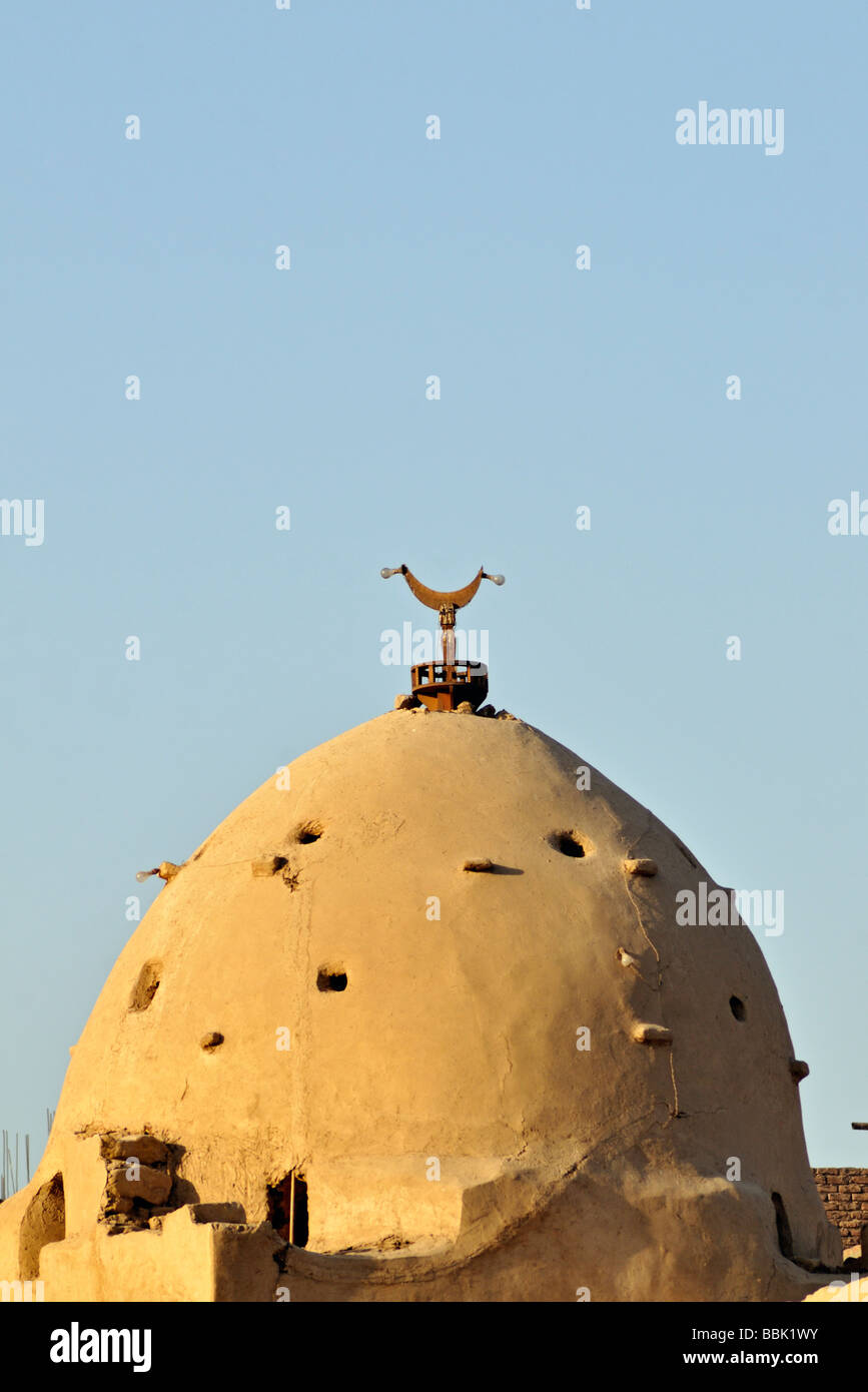 Detail of Dome of Old Mud Mosque on Site of Karnak Temple Complex near ...
