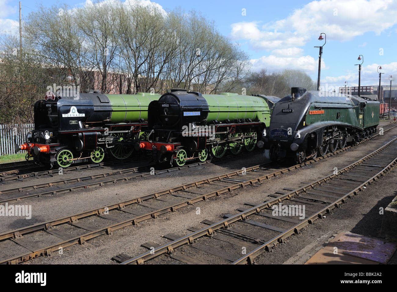 Famous steam engines on show Stock Photo - Alamy