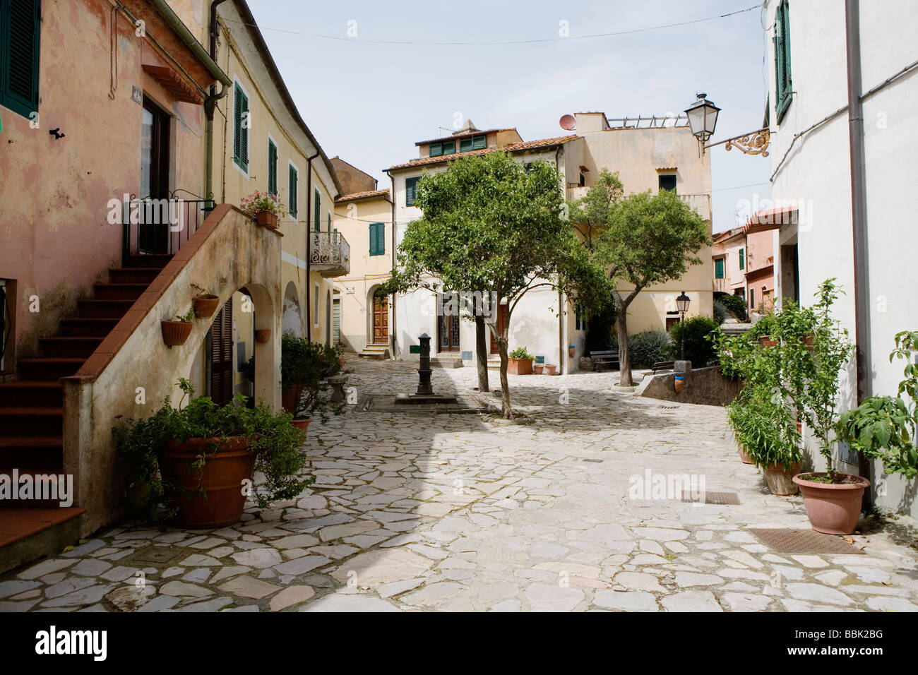A small mountain town of Poggio, Elba island, Italy Stock Photo - Alamy
