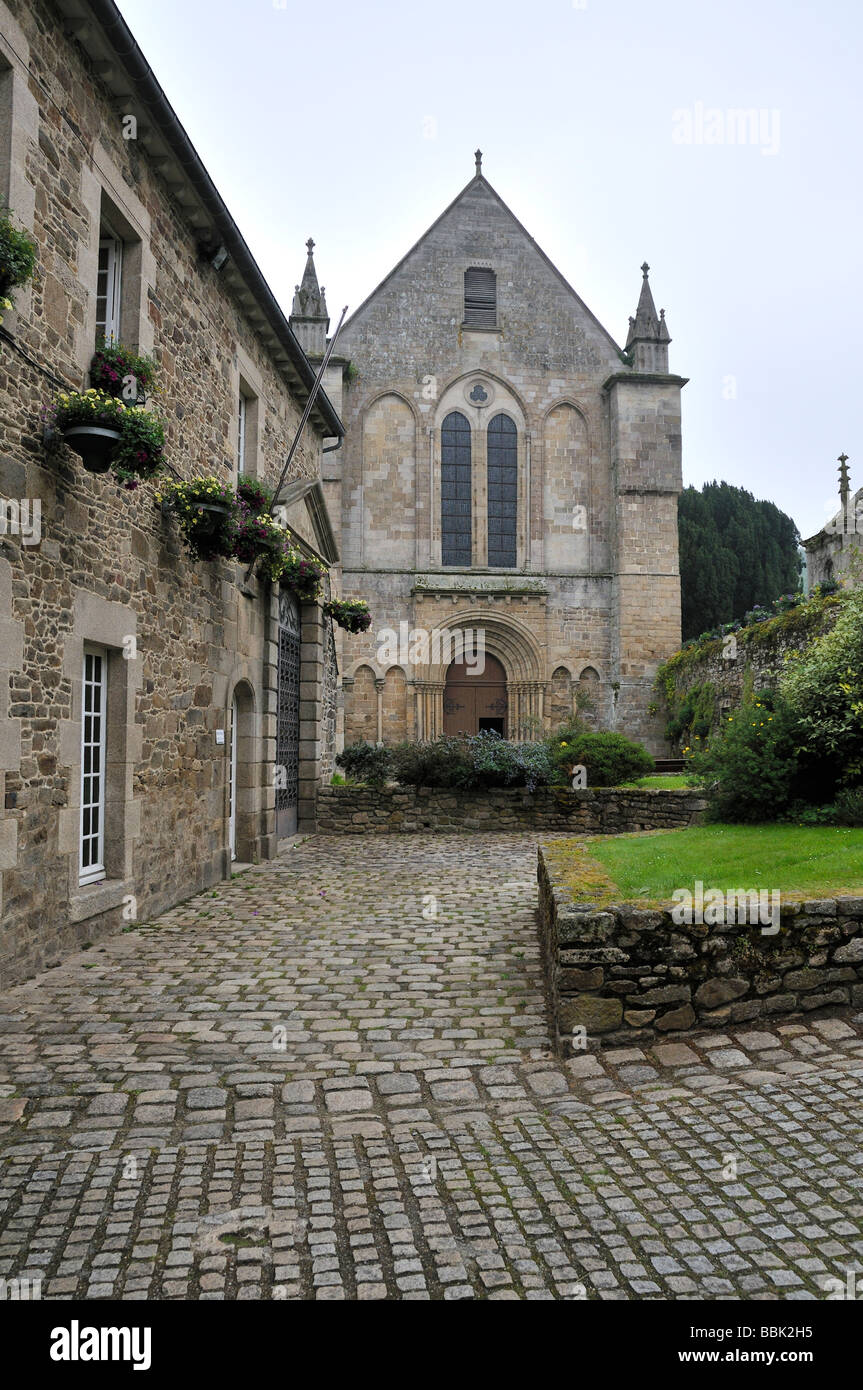 Lehon Abbey Abbaye de Lehon Brittany France Stock Photo - Alamy