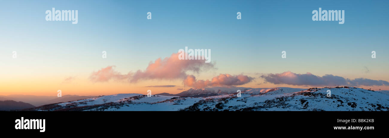 Sunset over Victorian Alps Stock Photo - Alamy