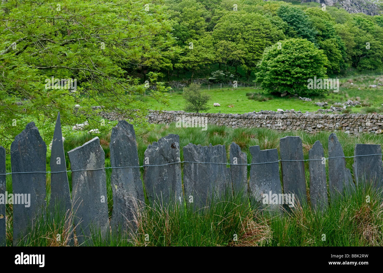 Traditional slate fence hi-res stock photography and images - Alamy