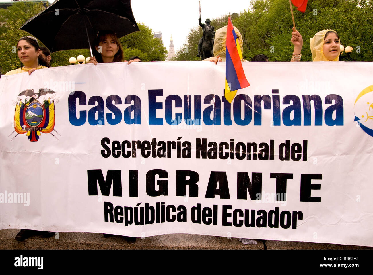 Immigrants march for amnesty, equal rights, legalization, racial ...