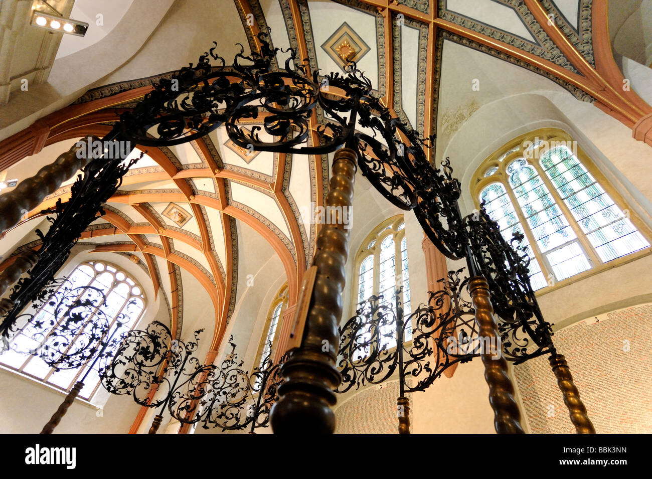Pinkas synagogue interior Pinkasova synagoga in Josefov district of ...
