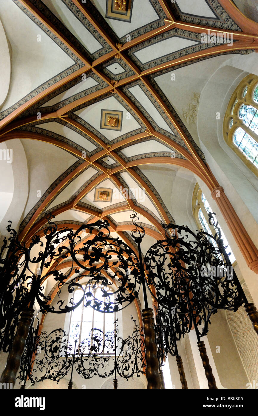 Pinkas synagogue interior Pinkasova synagoga in Josefov district of ...