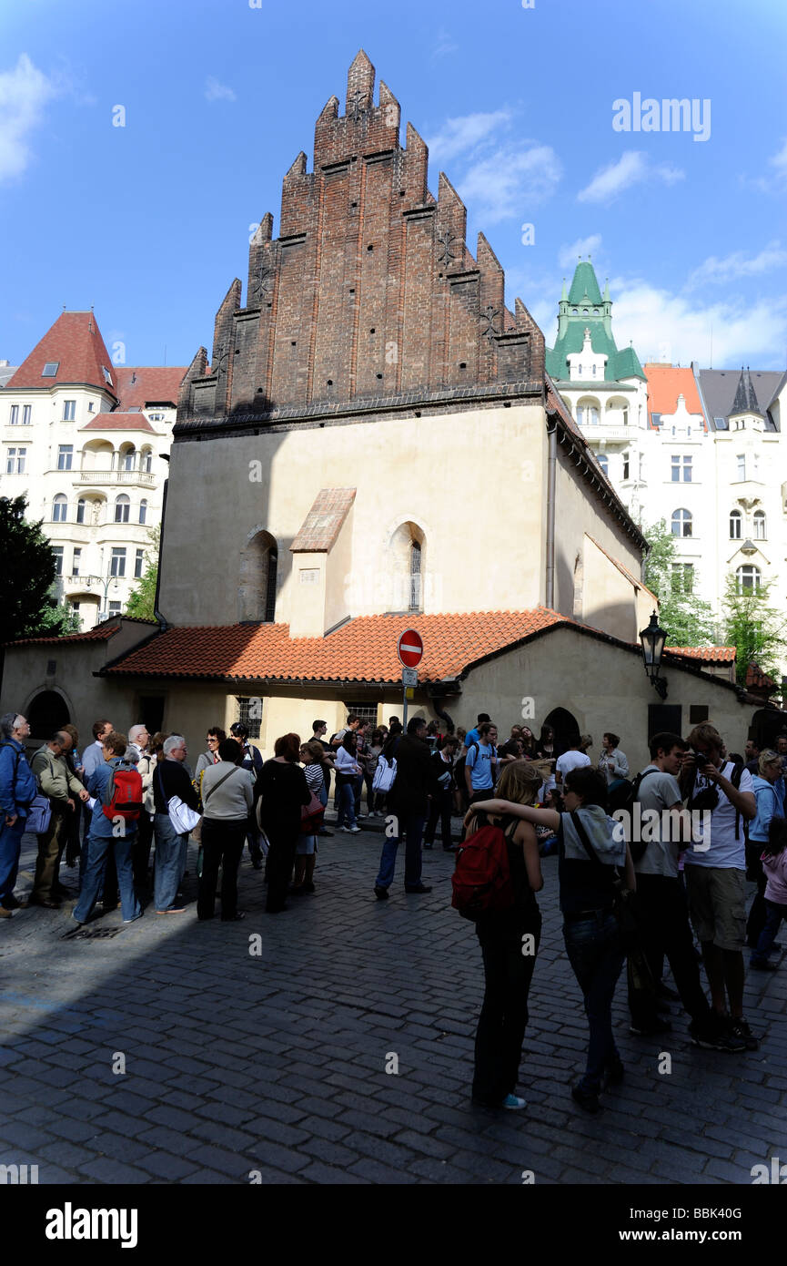 Old New Synagogue Staronova Synagoga at night Jewish Quarter Prague ...