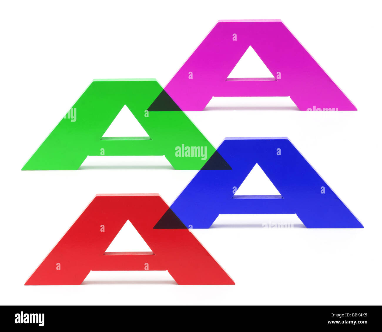 Capital A Alphabet on White Background Stock Photo - Alamy