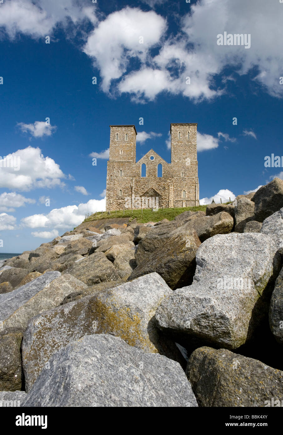 Reculver towers hi-res stock photography and images - Alamy