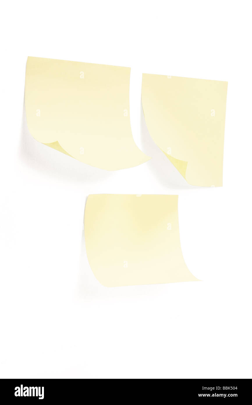 Post It Note Papers Stock Photo - Alamy