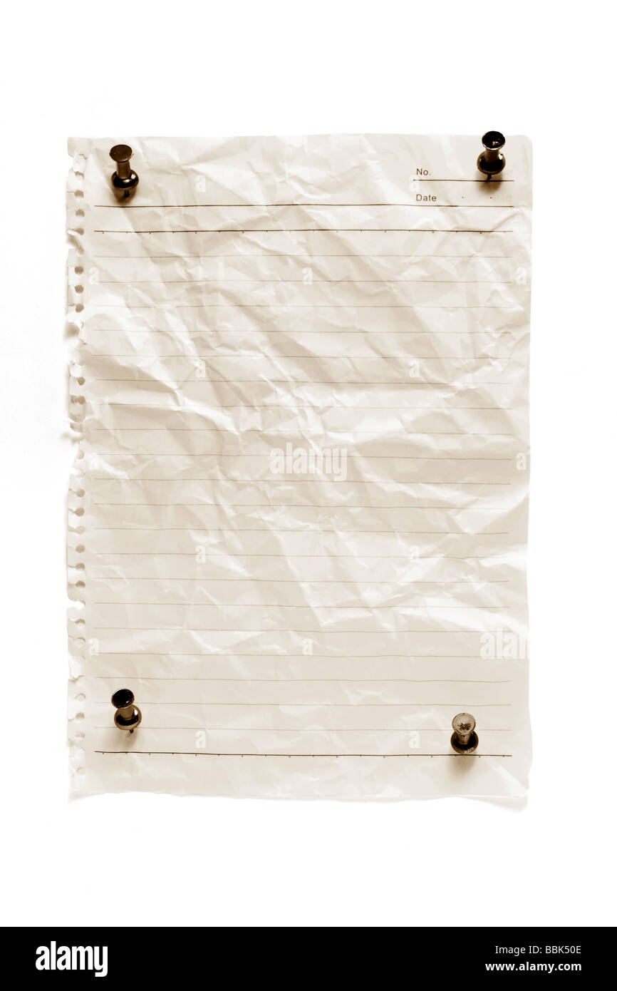 Tacks paper hi-res stock photography and images - Alamy