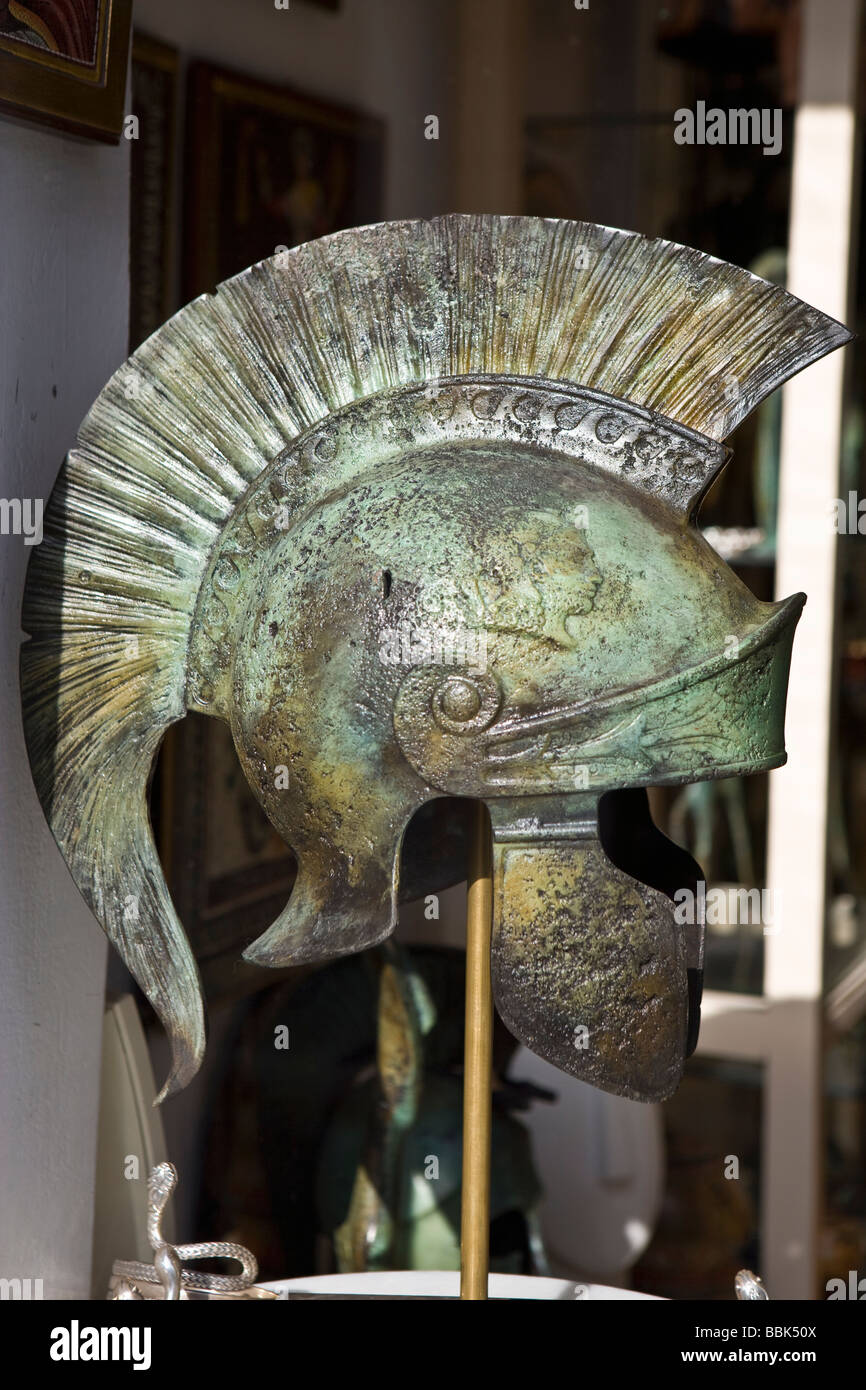 Greek soldier and helmet hi-res stock photography and images - Alamy