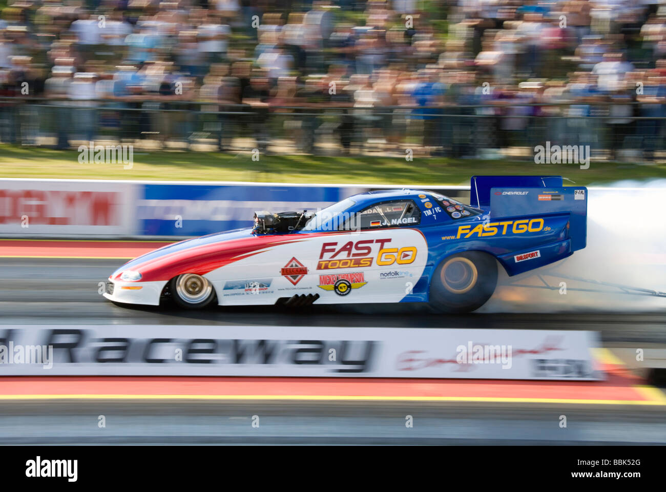 Top Methanol Funny Car dragster driven by Jurgen Nagel at the FIA ...