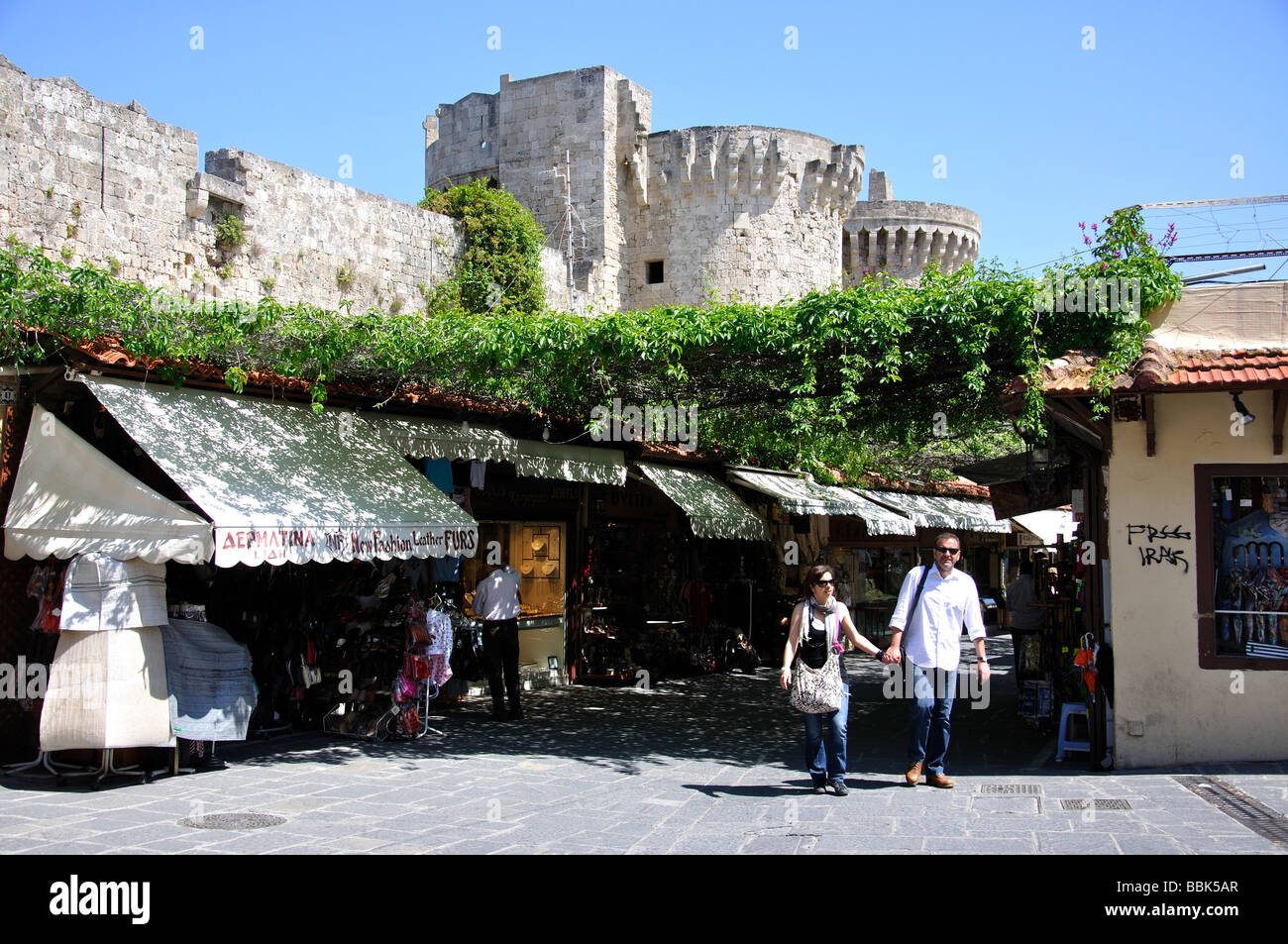 Rhodes city old town hi-res stock photography and images - Alamy