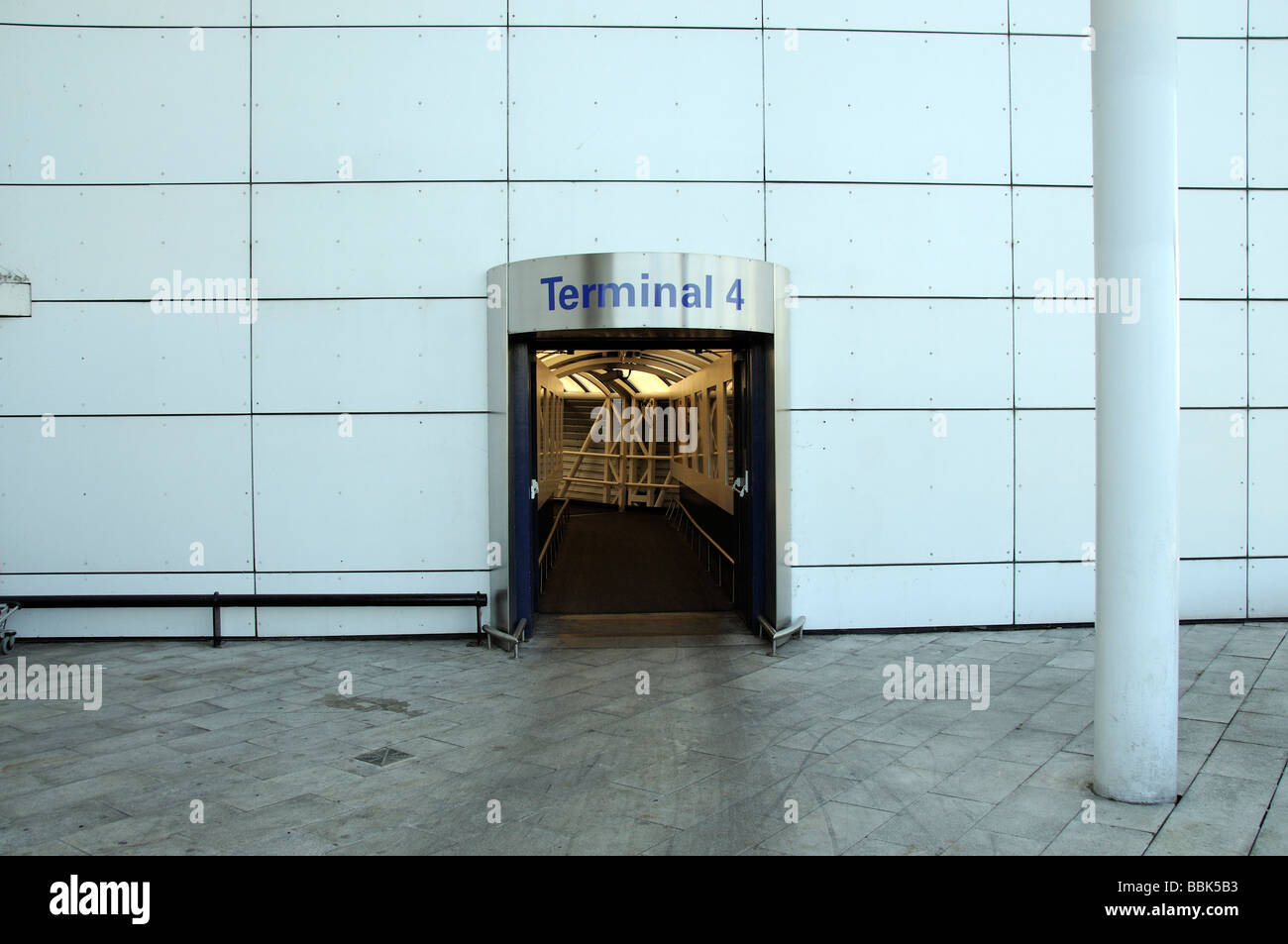 Pedestrian entrance Terminal 4 London Heathrow Airport England UK Stock ...