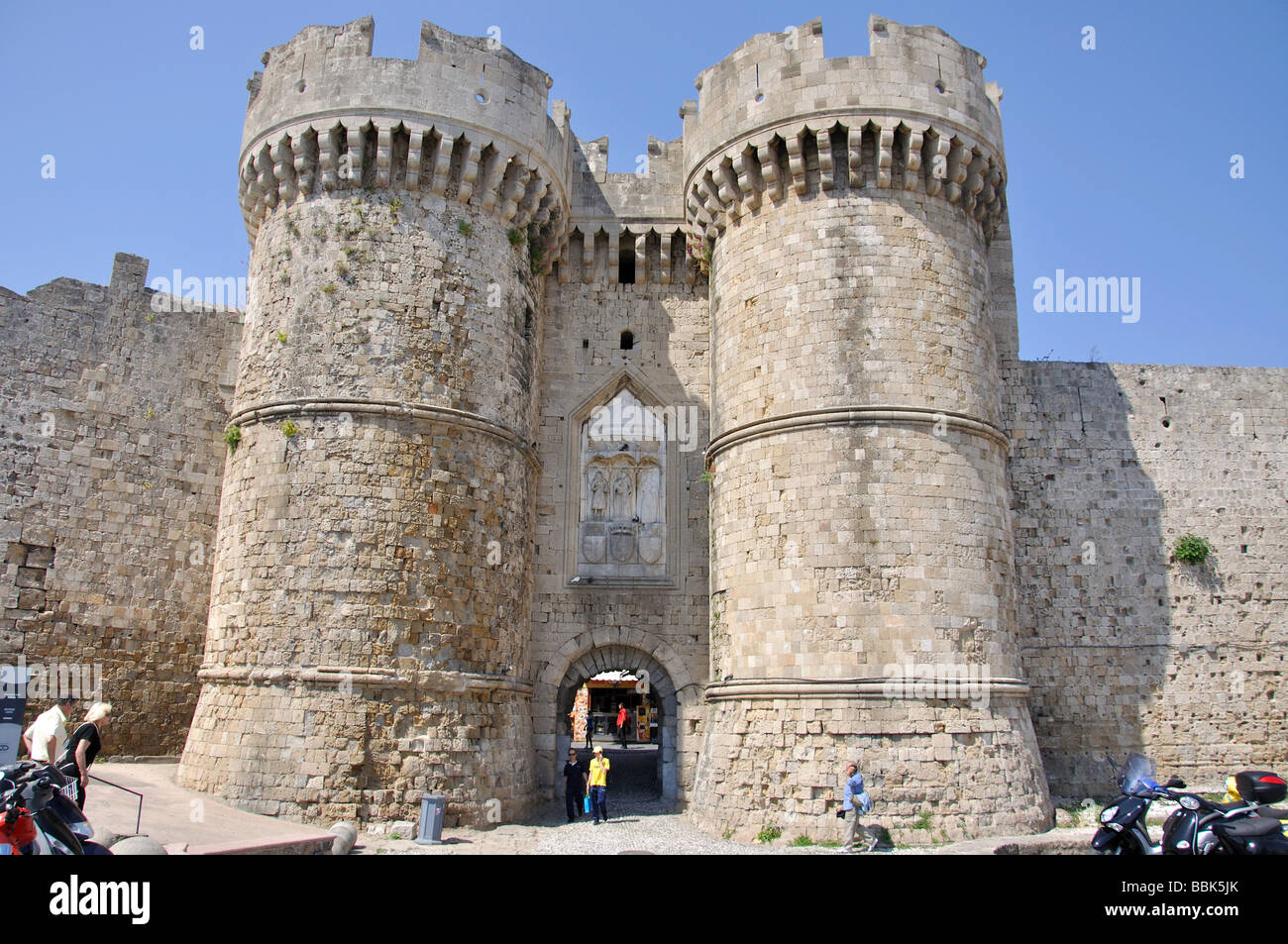 Rhodes old town gate hi-res stock photography and images - Alamy