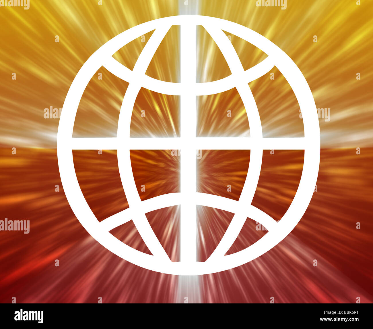 Globe international symbol illustration glowing bright style Stock ...