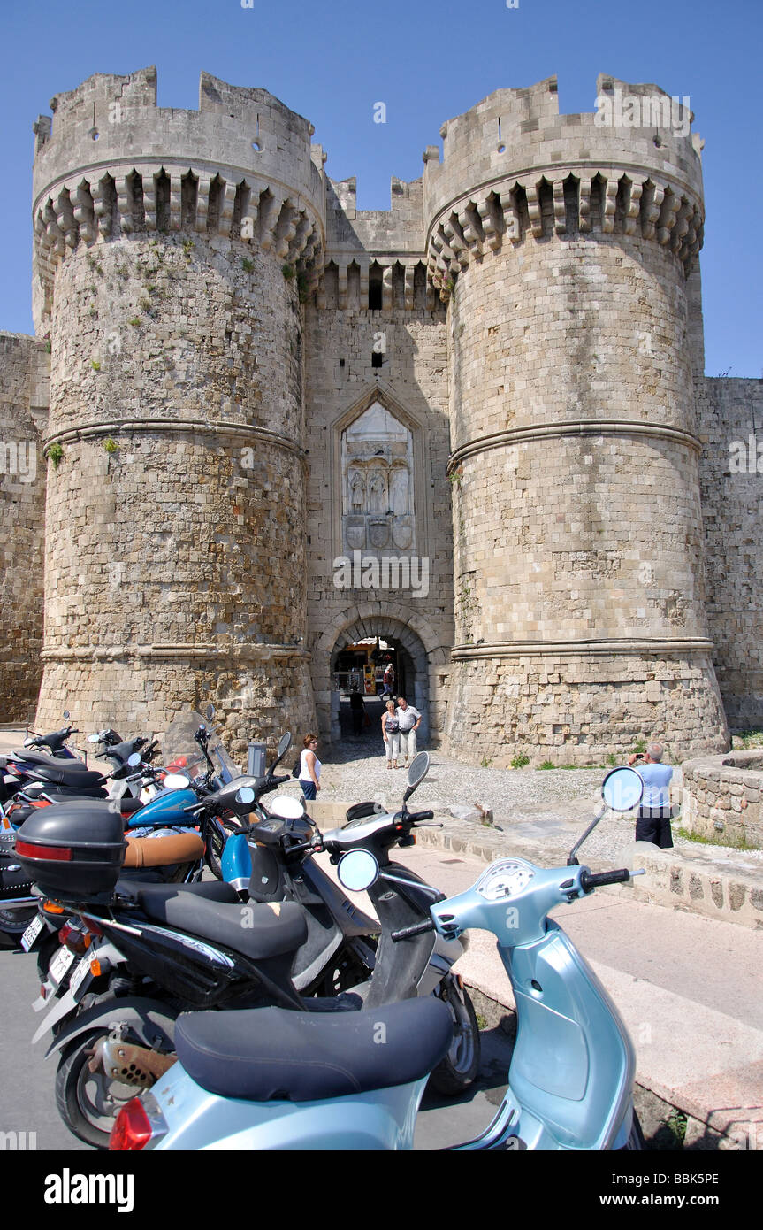 Rhodes old town gate hi-res stock photography and images - Alamy