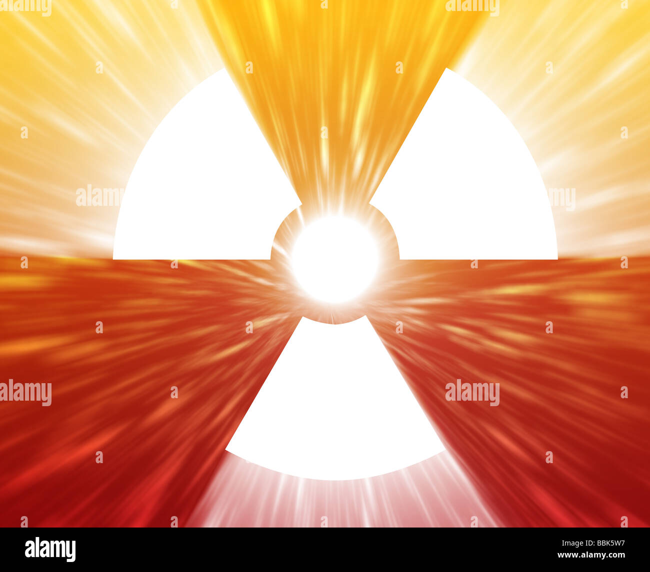Illustration of radiation hazard warning alert symbol Stock Photo - Alamy