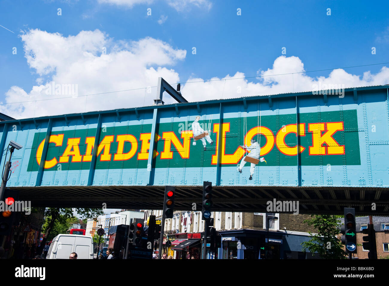 Camden Lock Village Market , iconic landmark railway bridge with fun ...