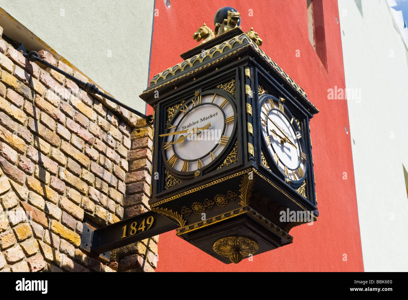 Camden Lock Horse Hospital Markets , wall mounted clock marked 1849 ...