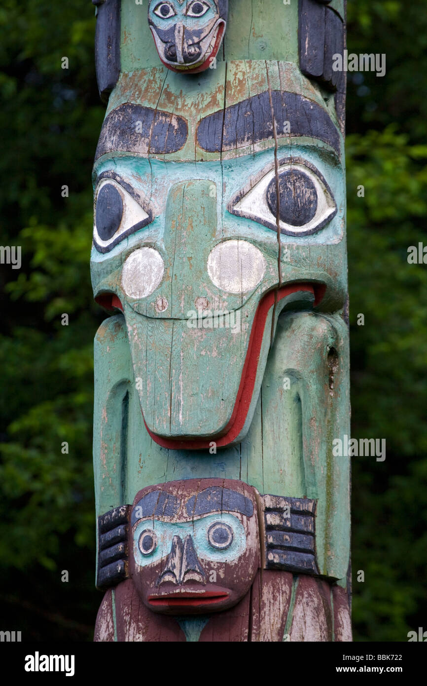 Sea Monster Pole pole 9 Totem Bight State Historical Park Ketchikan ...