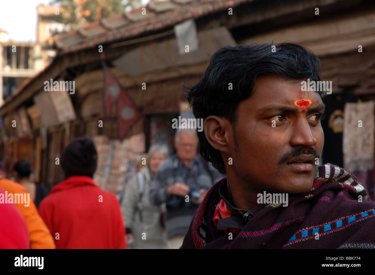 Portrait of a Nepalese man in Kathmandu, NEPAL Stock Photo - Alamy