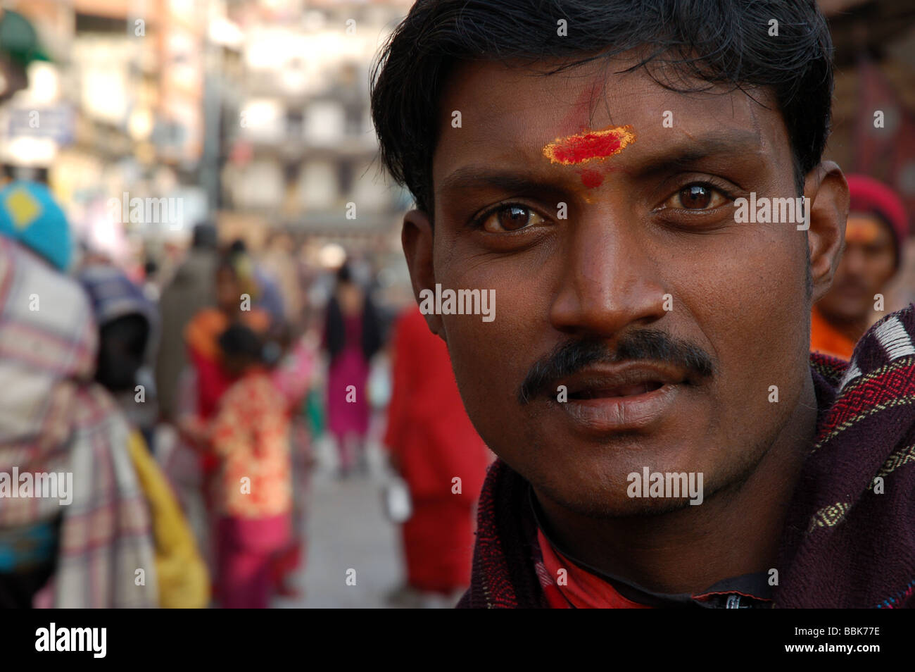 Portrait of a Nepalese man in Kathmandu, NEPAL Stock Photo - Alamy