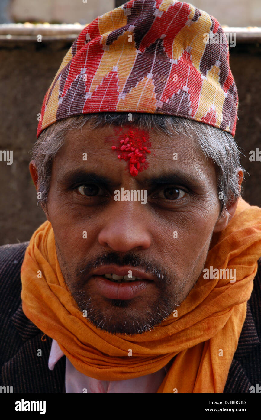 Portrait of a Nepalese man in Kathmandu, NEPAL Stock Photo - Alamy