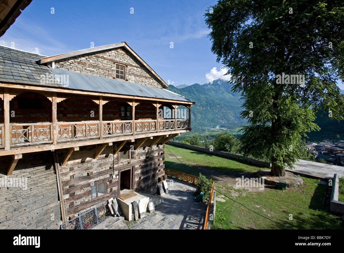 Naggar castle. Naggar. Kullu Valley. Himachal Pradesh. India Stock ...