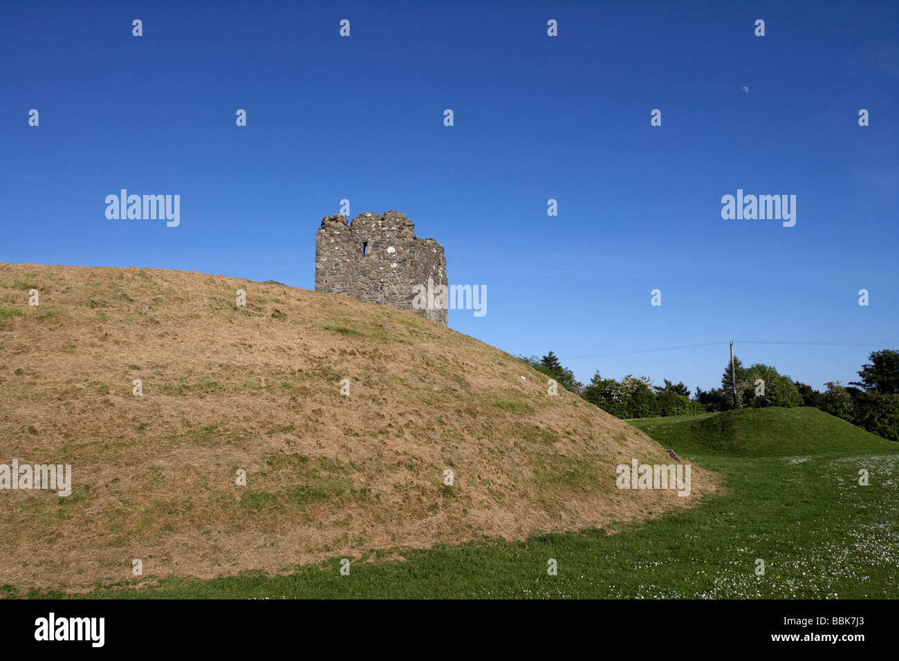 clough castle built on top of a norman motte and bailey in clough ...