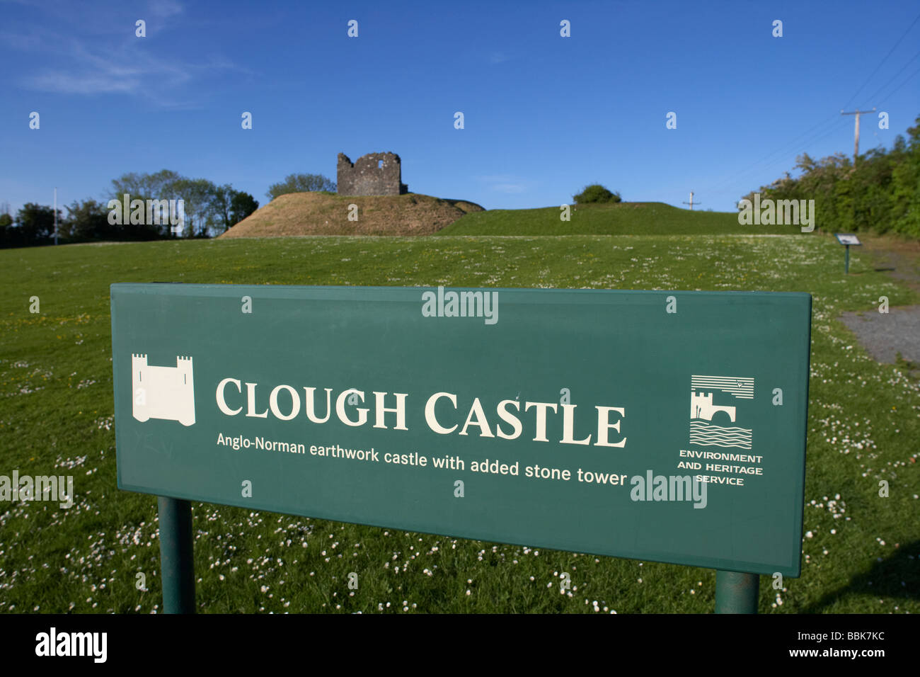 clough castle built on top of a norman motte and bailey in clough ...
