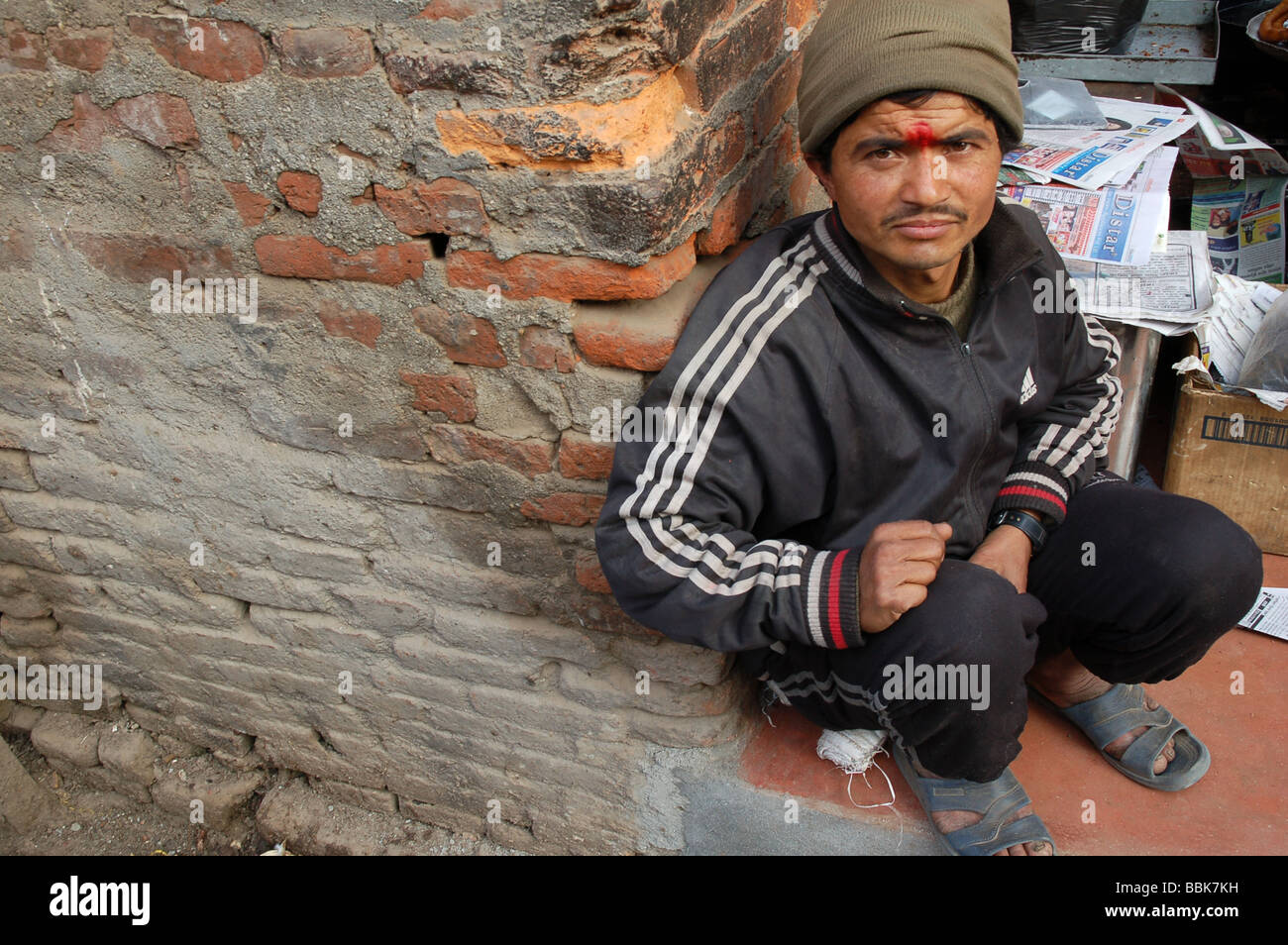Portrait of a Nepalese man in Kathmandu, NEPAL Stock Photo - Alamy