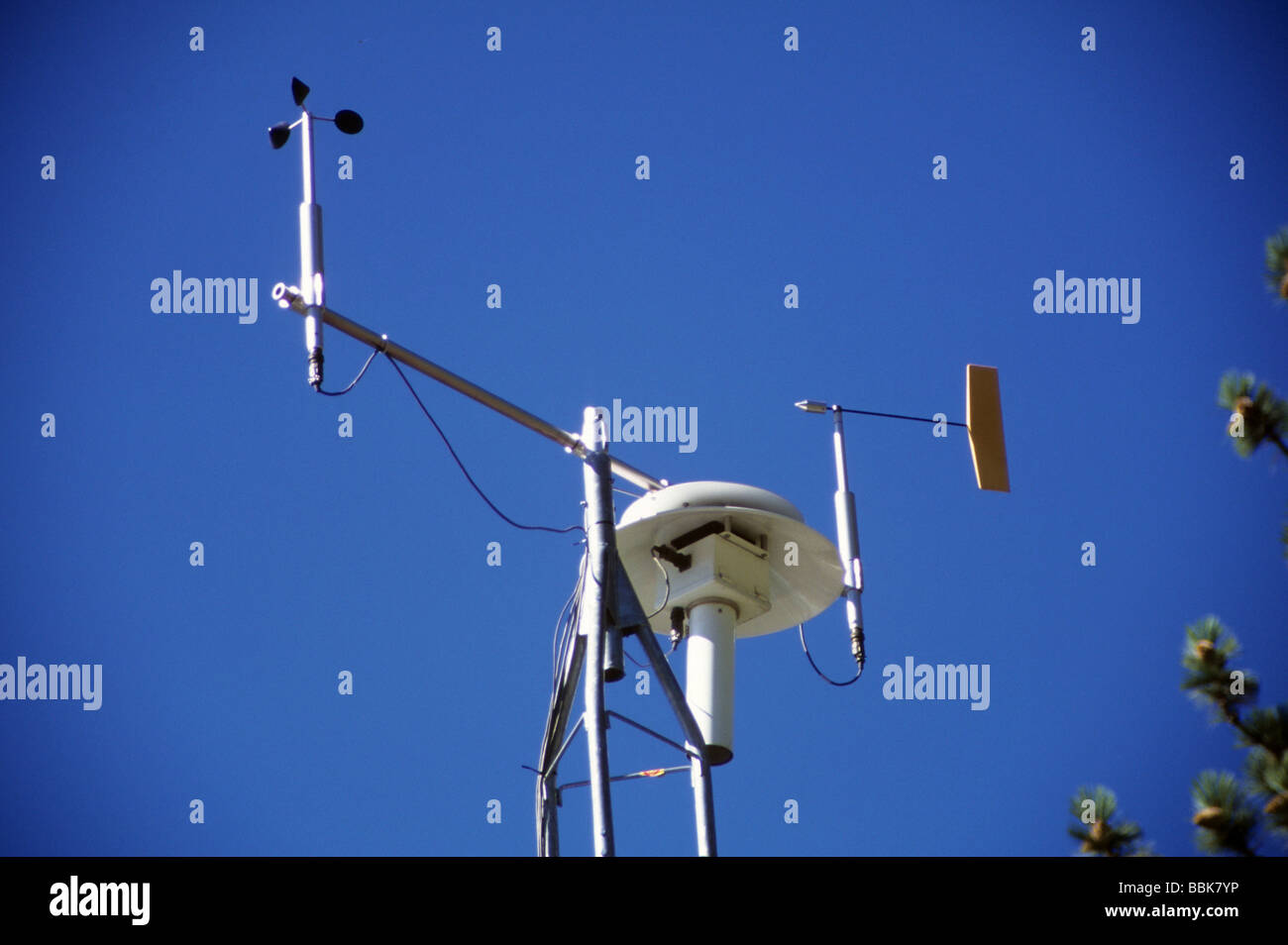 weather station science anemometer wind direction speed sensor Stock ...