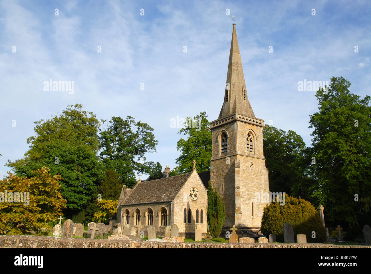 Church of St Mary, Lower Slaughter, Gloucestershire, England Stock ...