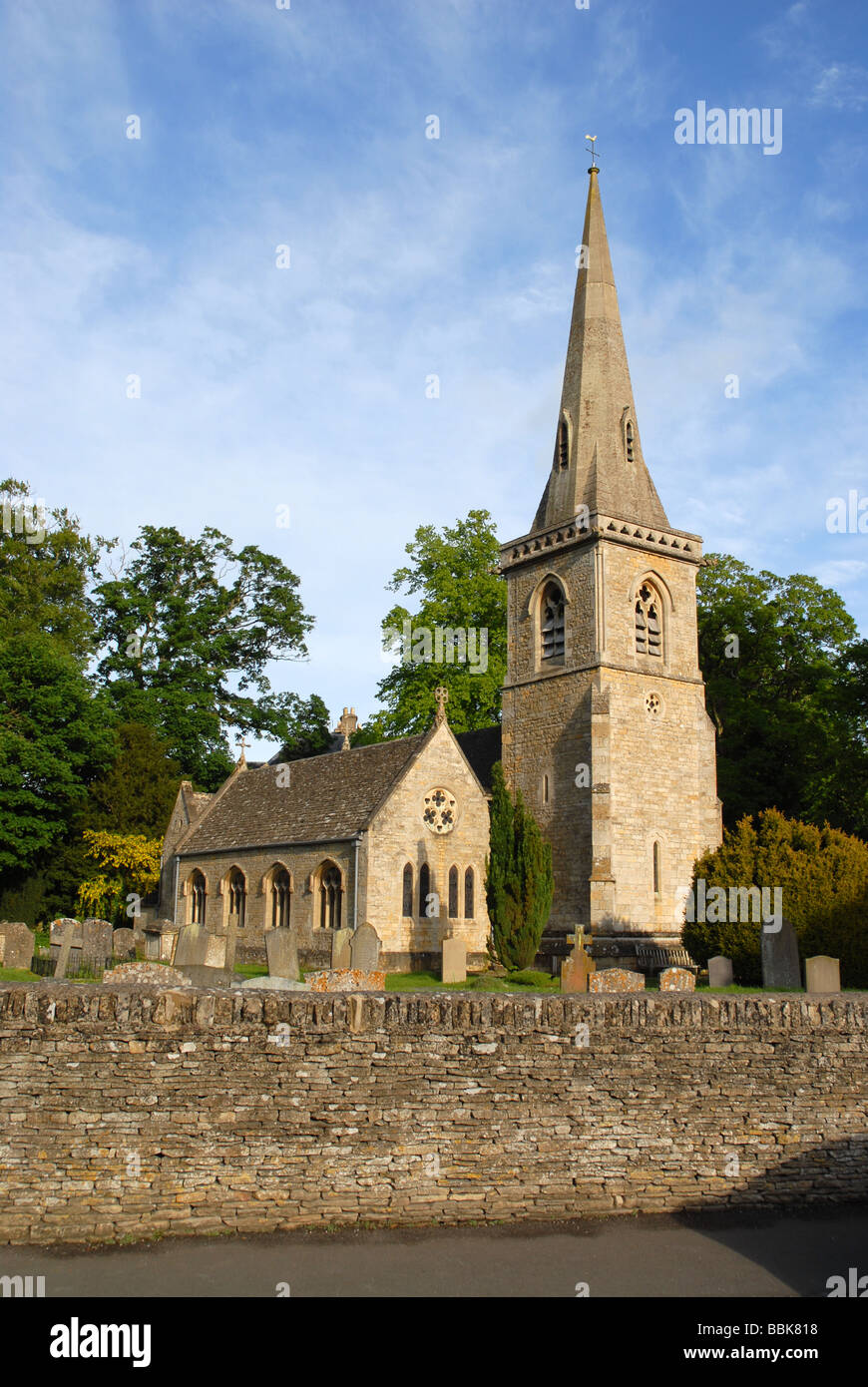 Church of St Mary, Lower Slaughter, Gloucestershire, England Stock ...