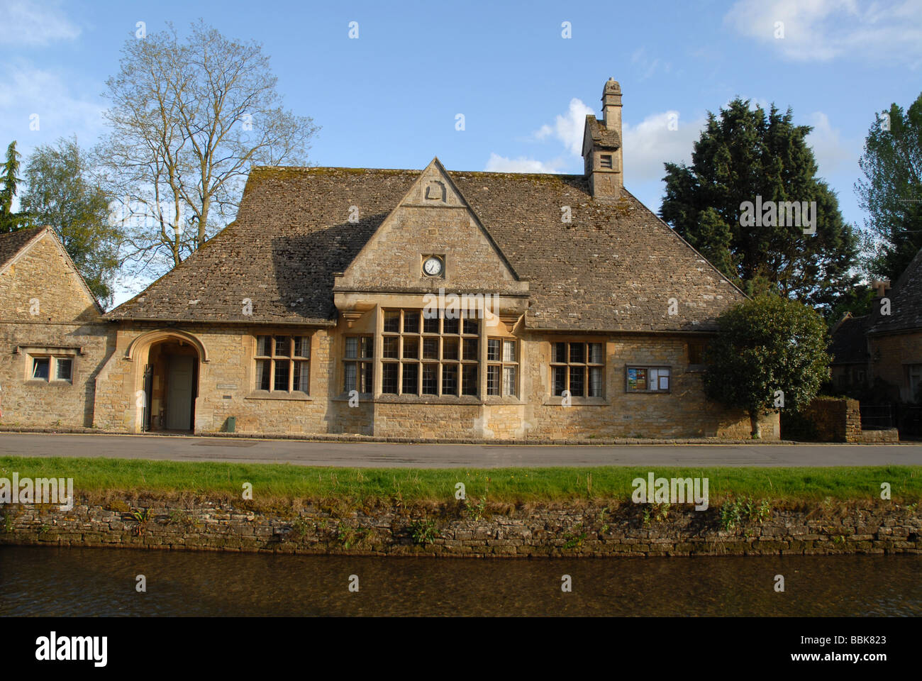 The Village Hall, Lower Slaughter, Gloucestershire, England Stock Photo ...