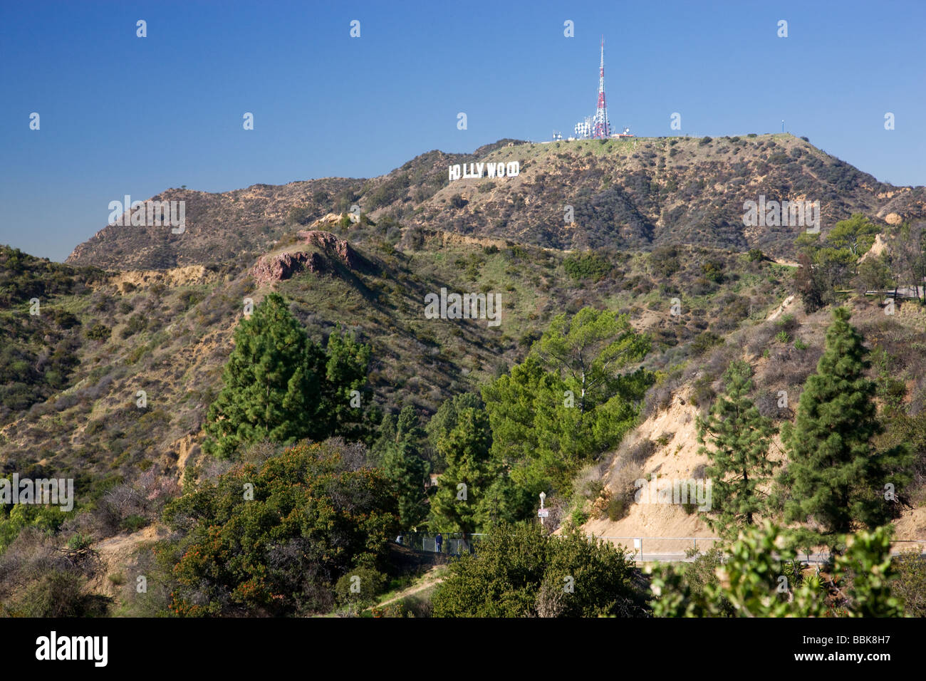 The Hollywood sign from Griffith Observatory Los Angeles California ...