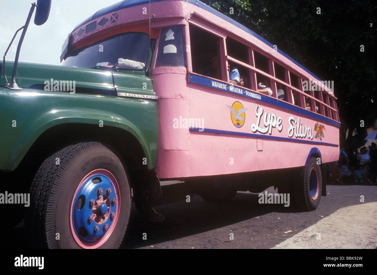 local bus apia samoa Stock Photo - Alamy