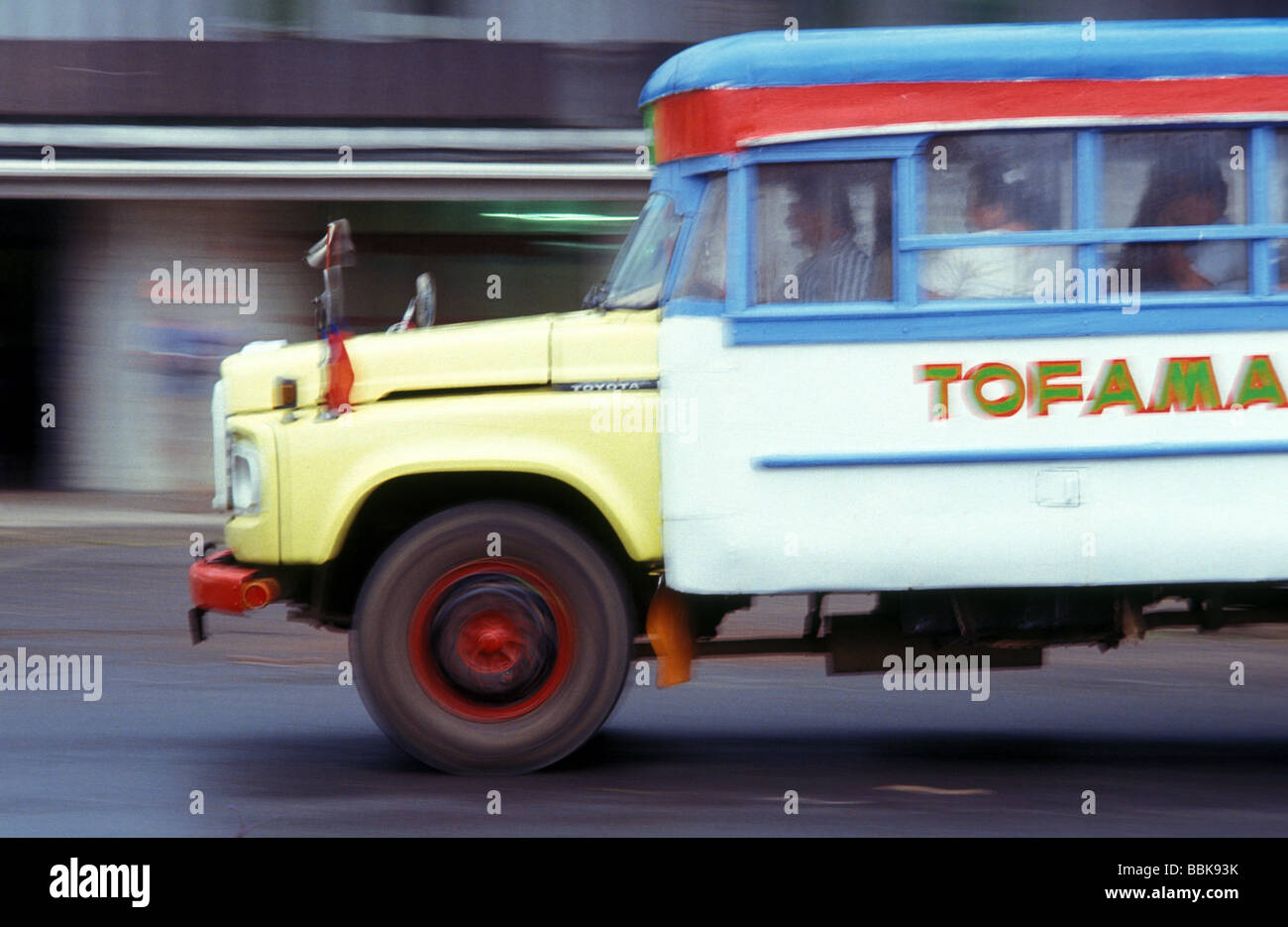 local bus apia samoa Stock Photo - Alamy