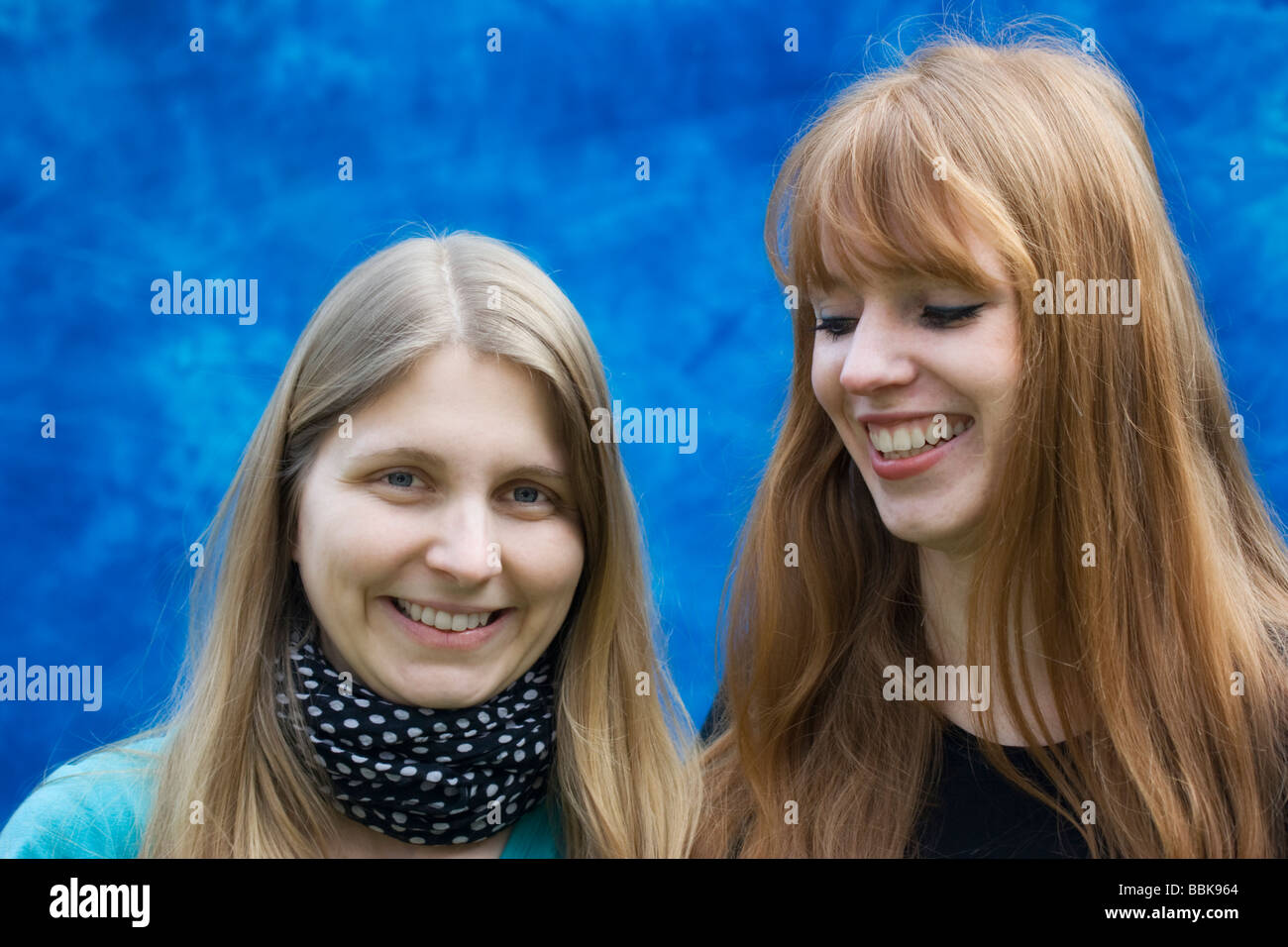 Two Young Women - Best Friends Stock Photo - Alamy