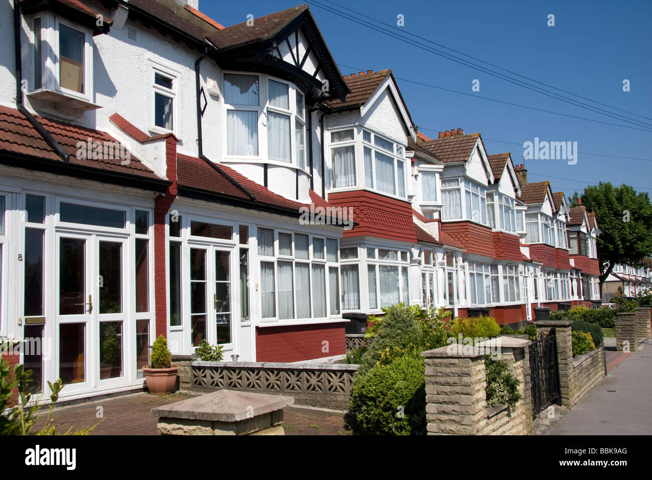 Terraced housing in Ardfern Avenue Norbury SW16 Stock Photo - Alamy