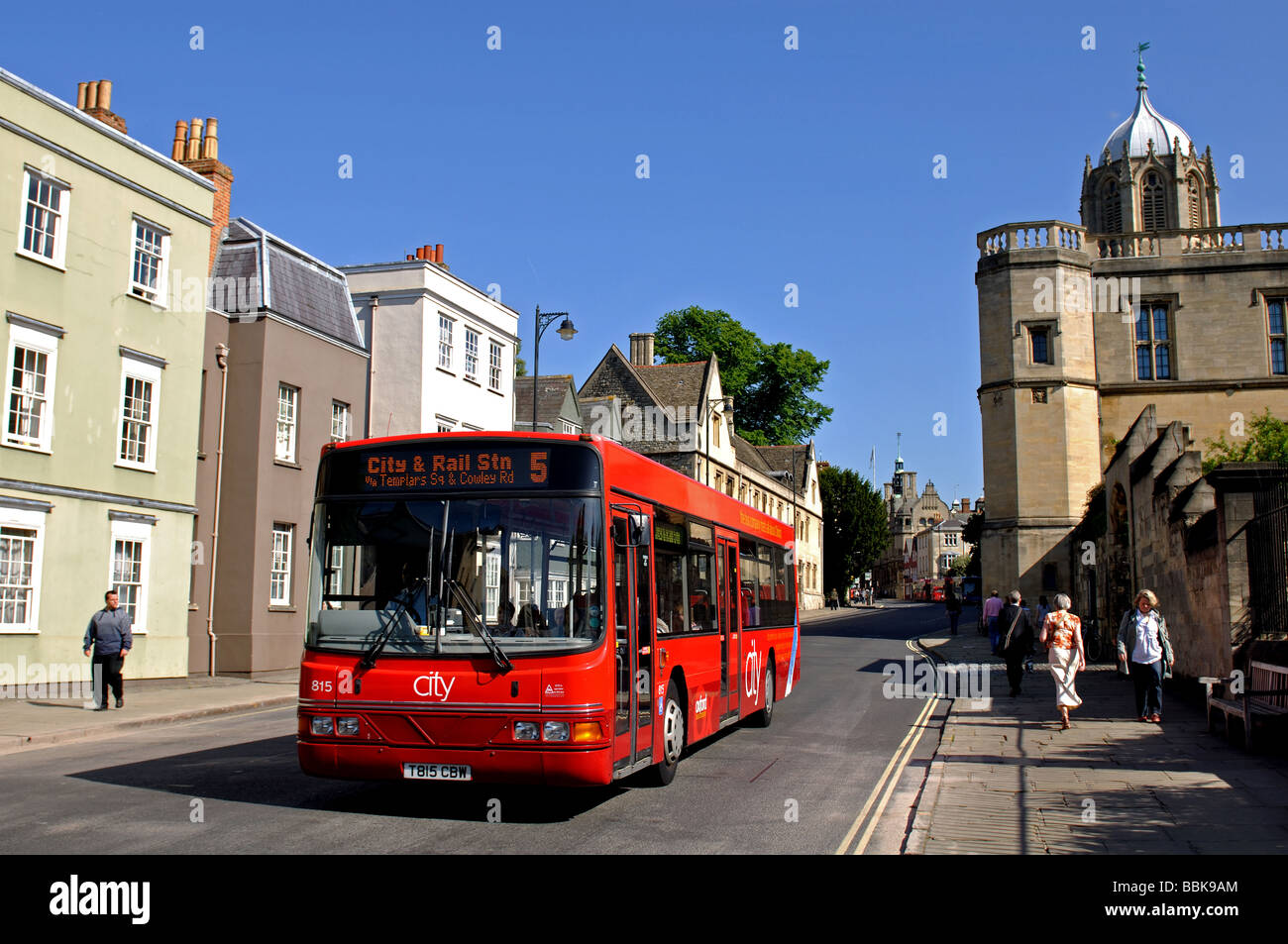 Oxford City bus in St. Aldates, Oxford, Oxfordshire, England, UK Stock ...